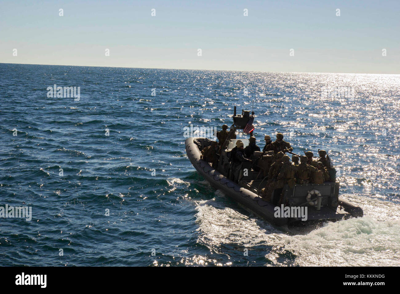 U.S. Marines with the Maritime Raid Force (MRF), 26th Marine ...