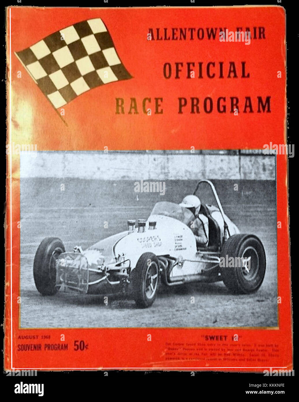The 1968 Race Car Program at the Allentown Fair in Pennsylvania ...