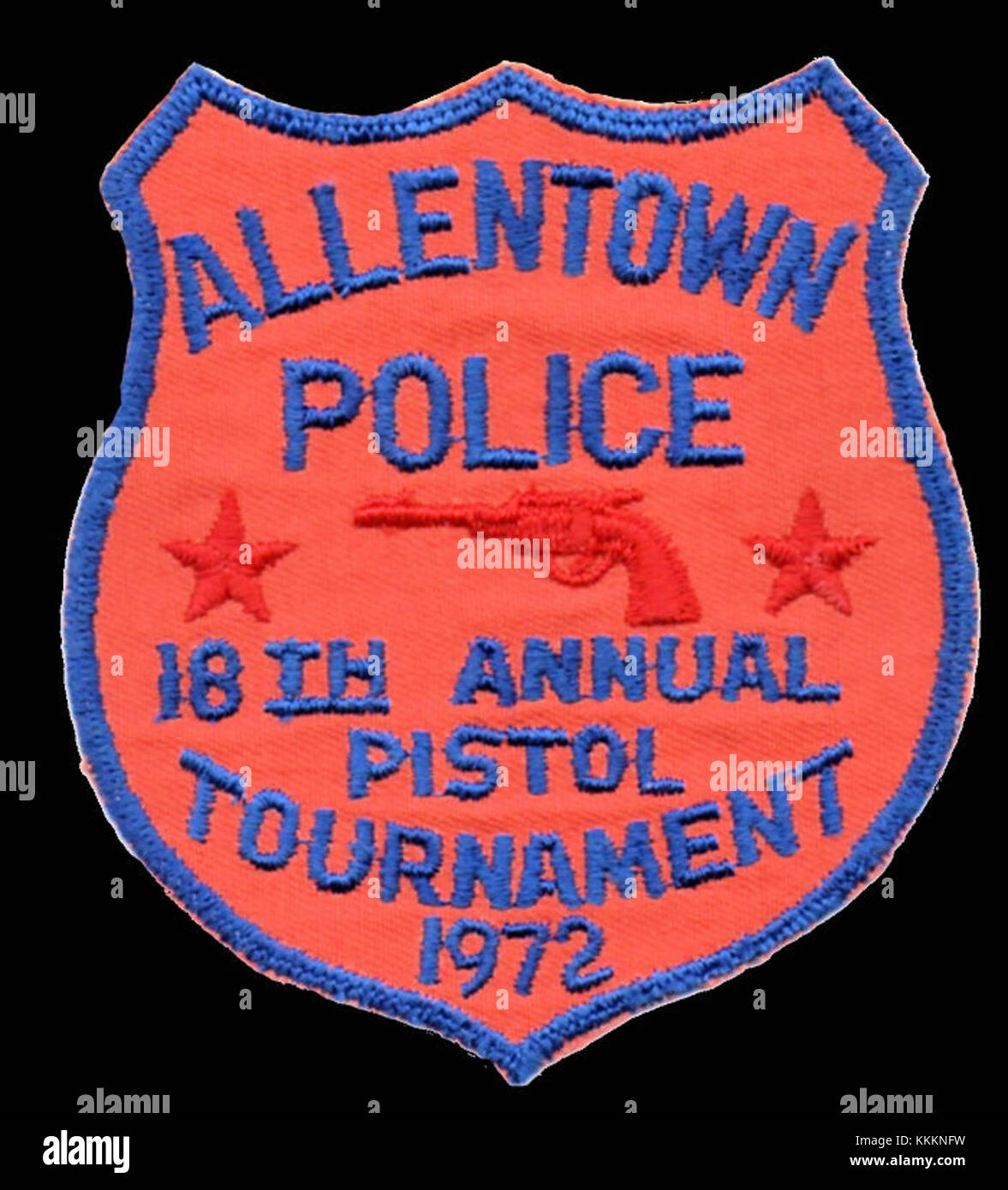 Emblem from the 1972 Allentown Police Department Pistol Tournament held ...