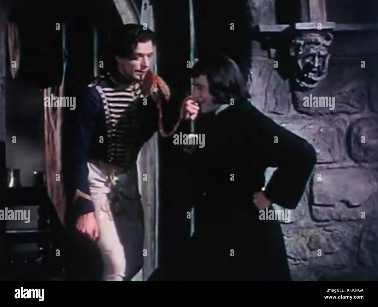 A promotional still featuring Eugene Deckers and Cyril Cusack in a trailer for the film 'The ...