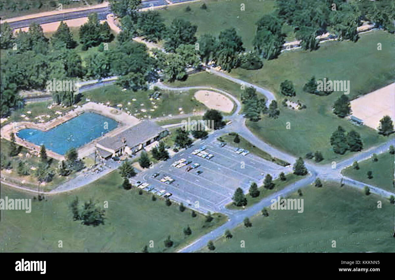 This 1964 photograph shows Cedar Beach Pool in Allentown, Pennsylvania ...