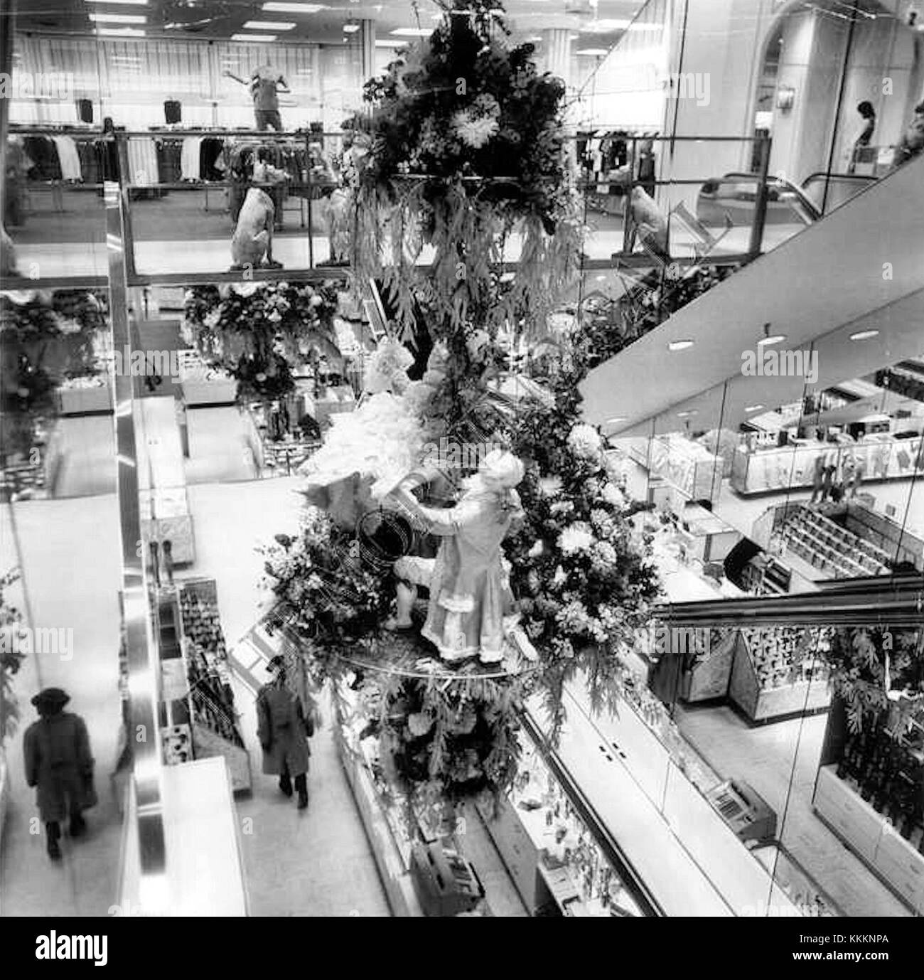 This image from 1965 shows the main floor elevator of Hess Brothers ...