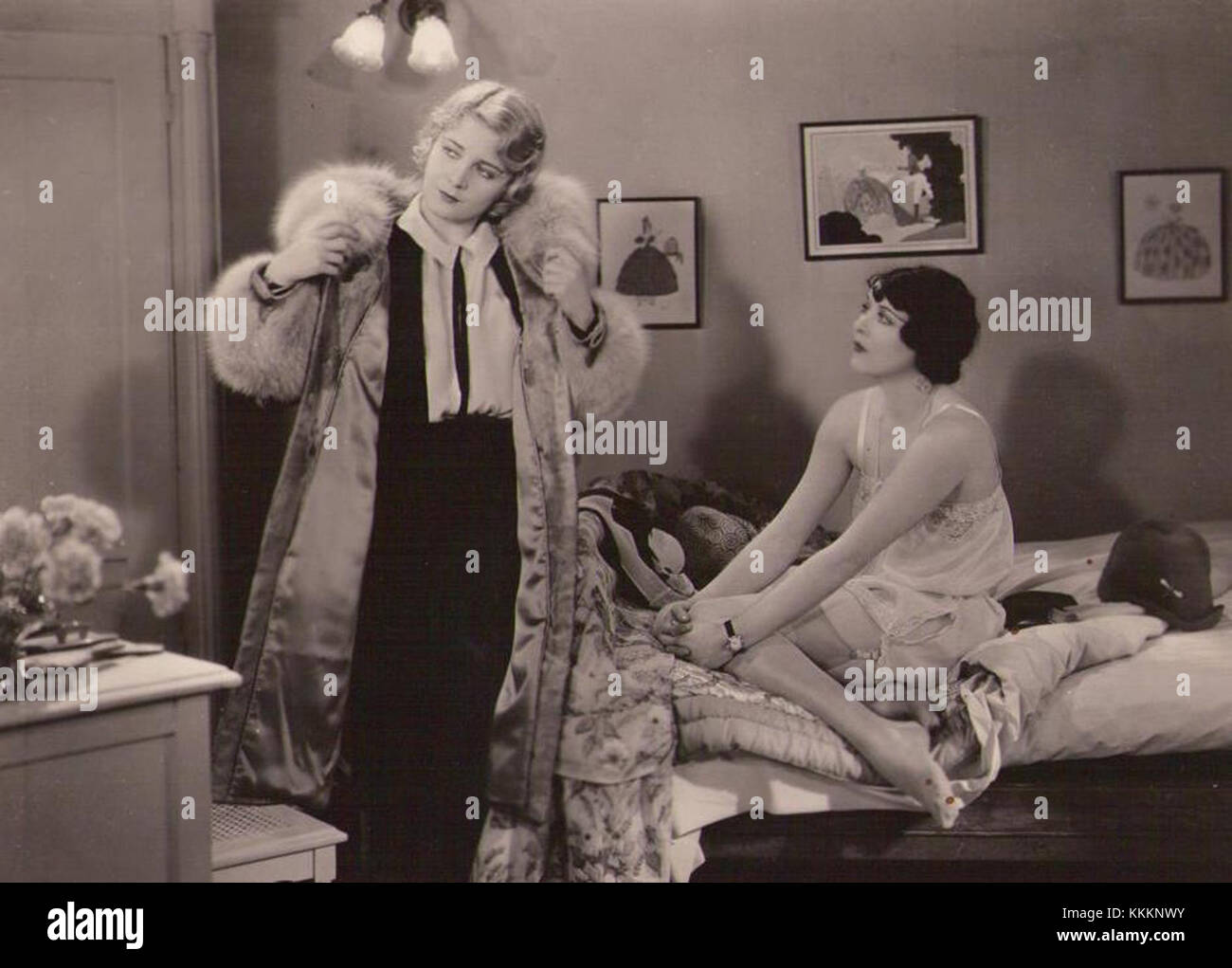 Fritzi Ridgeway and Vilma Banky, two actresses from the silent film era ...