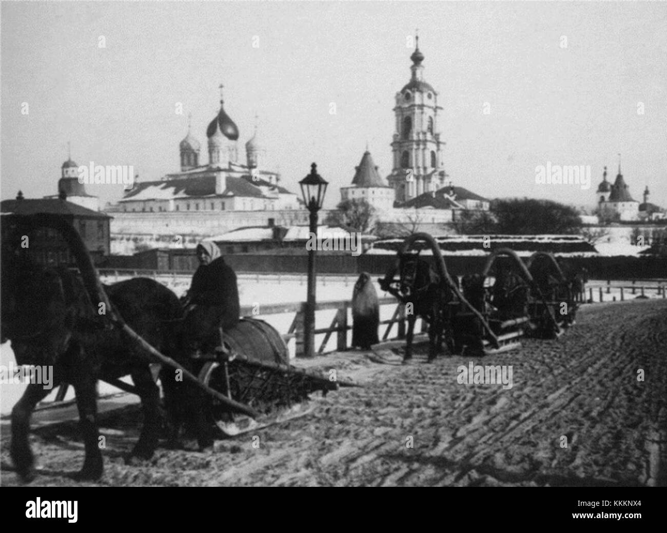 The Novospassky Monastery in Moscow, Russia, is a historic religious ...