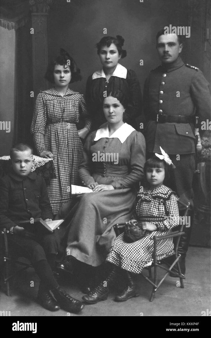 A historical photograph of CzesÅ‚aw TrzciÅ„ski as a child with his ...
