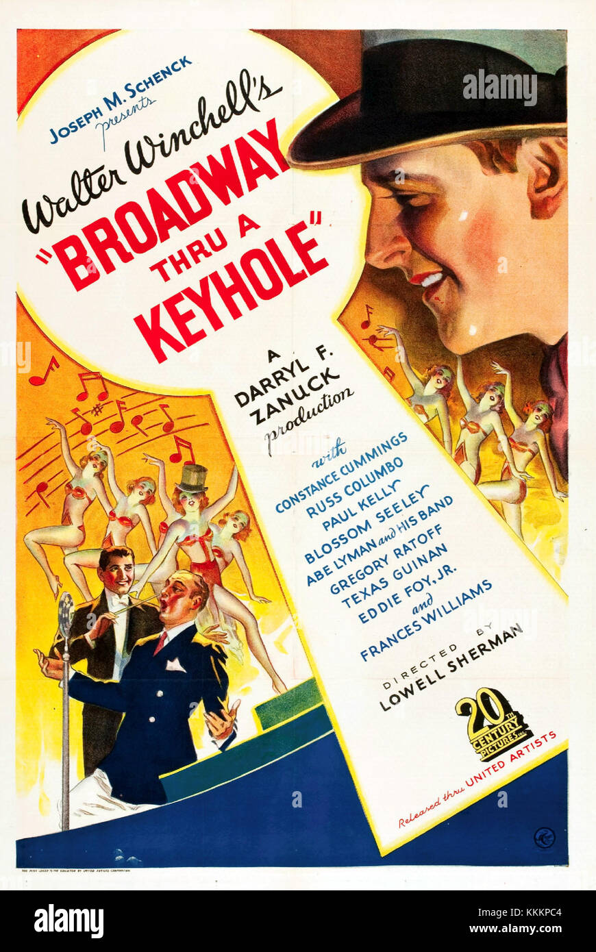 The poster for *Broadway Through a Keyhole* highlights the iconic ...