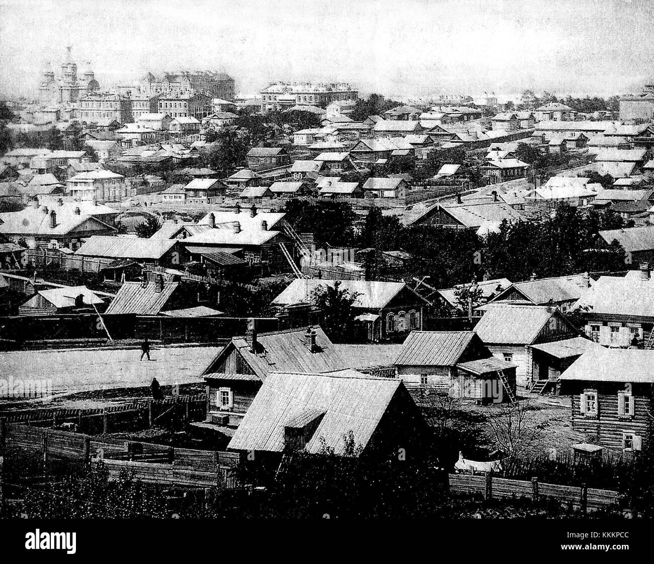 A photograph of Khabarovsk from the early 1900s, capturing the city's ...
