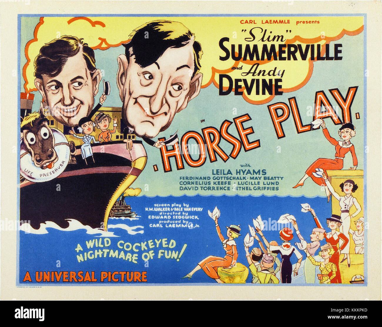 Horse Play poster Stock Photo - Alamy