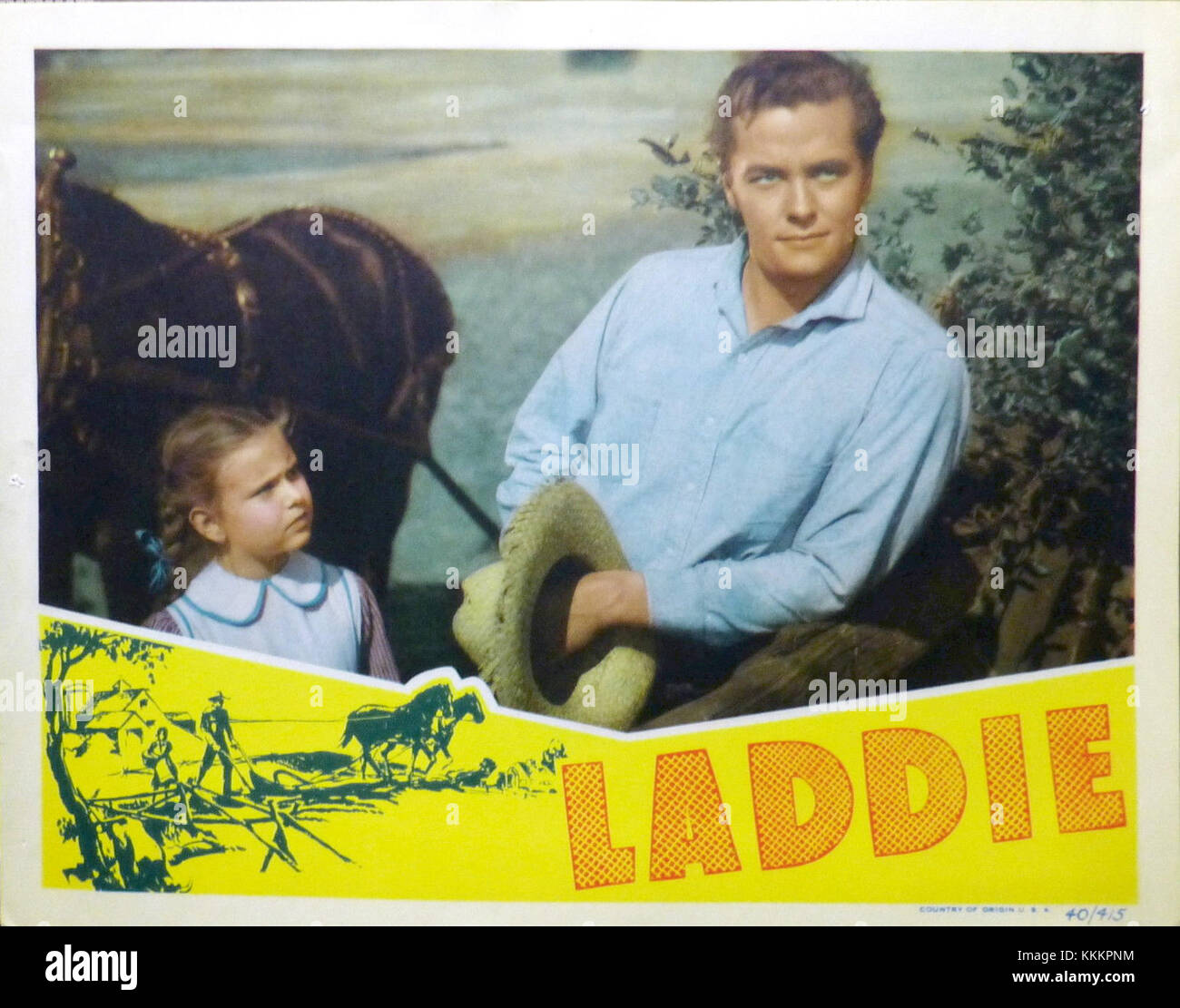 The 'Laddie' lobby card is a promotional image from the 2014 film ...