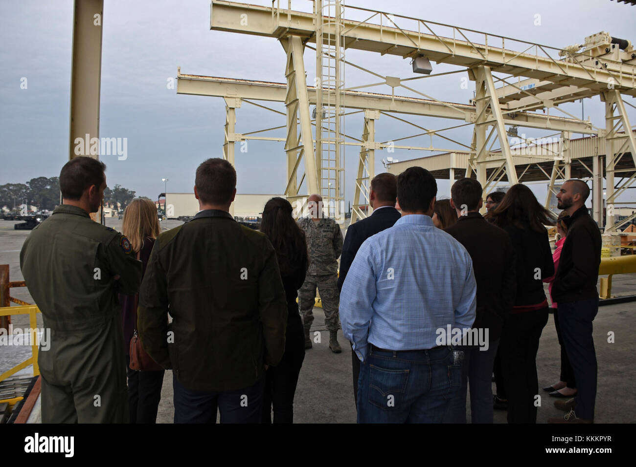 U.S. Air Force Lt. Col. Daniel Hosler, 60th Aerial Port Squadron ...