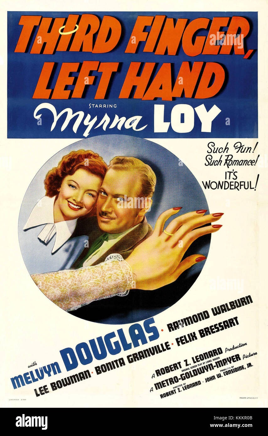 Poster of Third Finger, Left Hand Stock Photo - Alamy