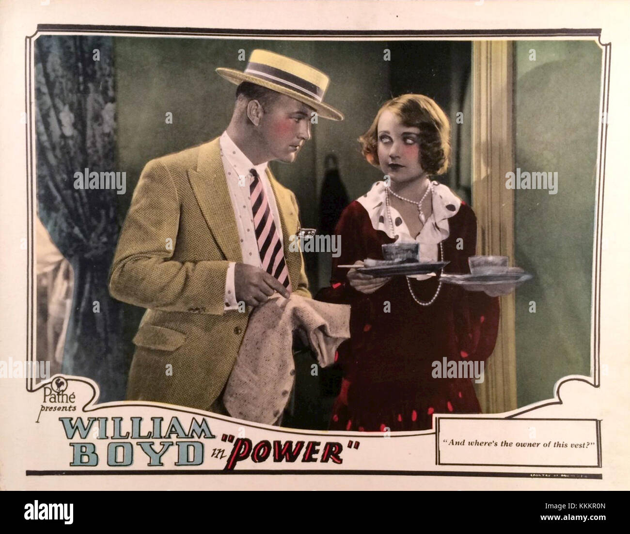 The *Power* lobby card depicts a scene from the 1984 film, directed by ...