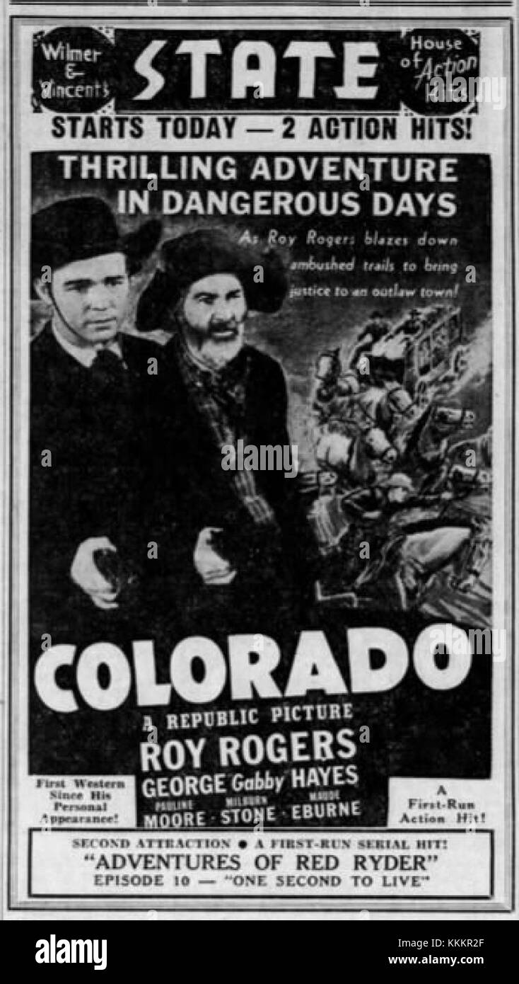 A newspaper advertisement from October 10, 1940, promoting an event at ...