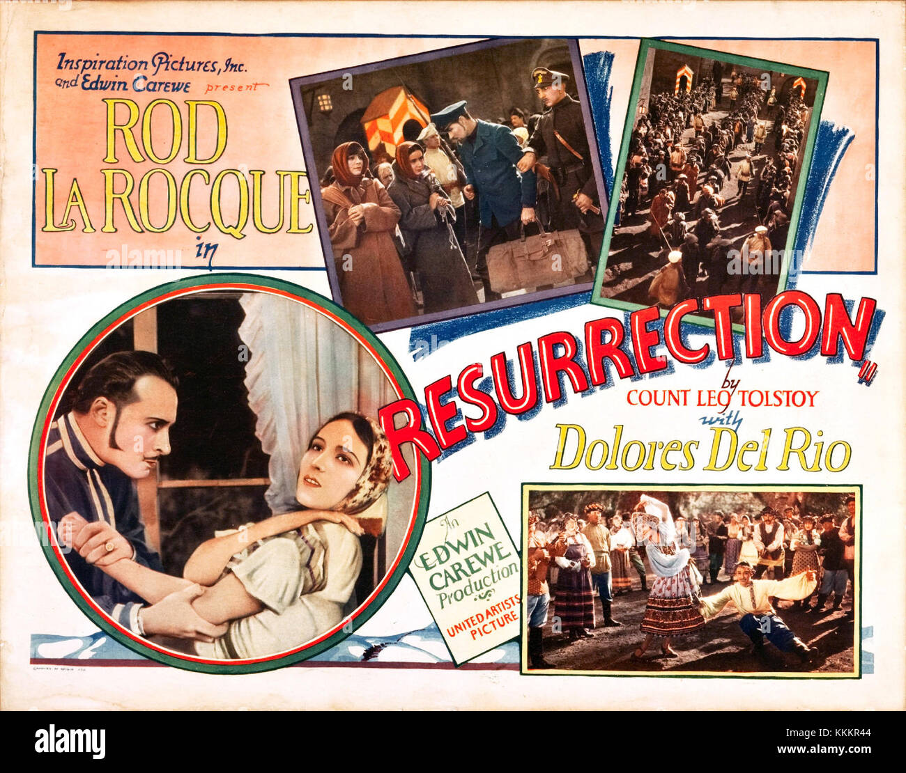 This poster represents the promotion for the film 'Resurrection,' based ...