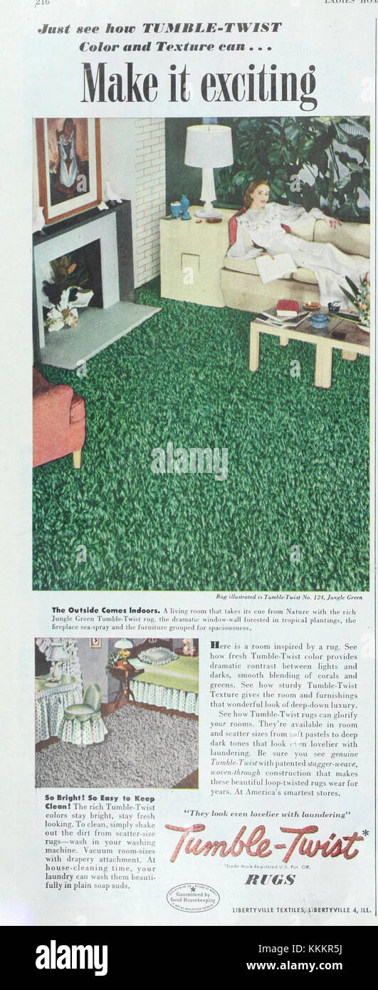 This advertisement for Tumble Twist Rugs appeared in The Ladies' Home ...
