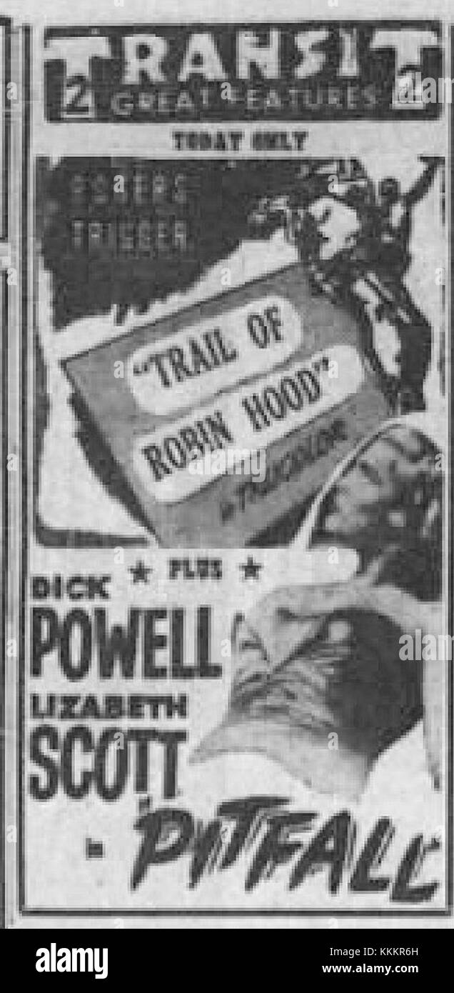 A 1951 theater advertisement for a performance at the MC Theater in ...