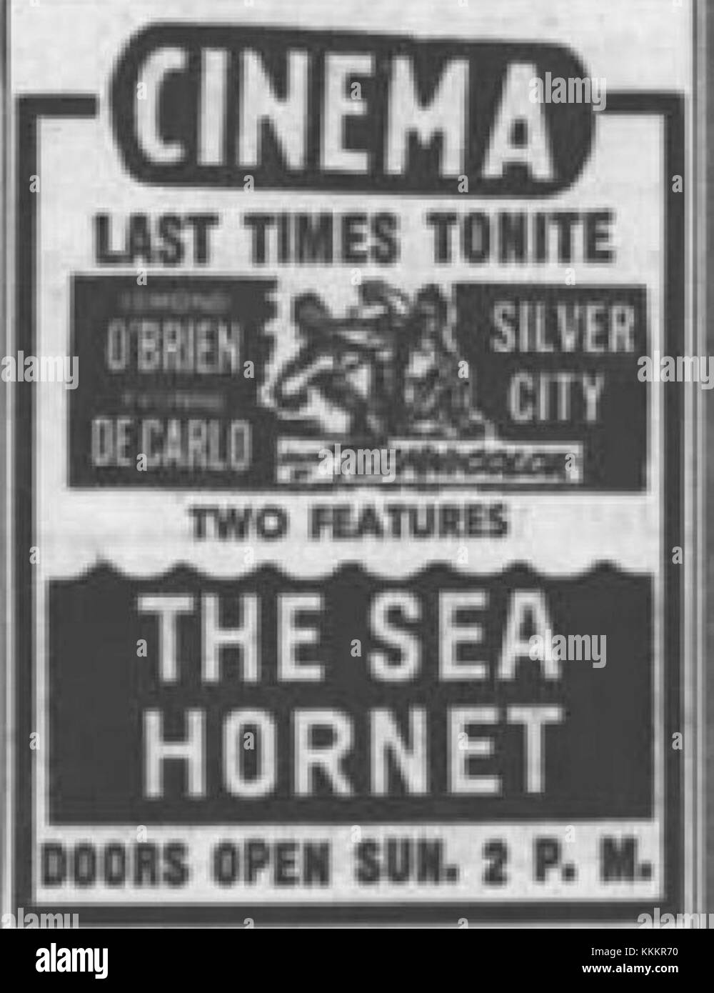 An advertisement from January 13, 1952, promoting a showing at The ...
