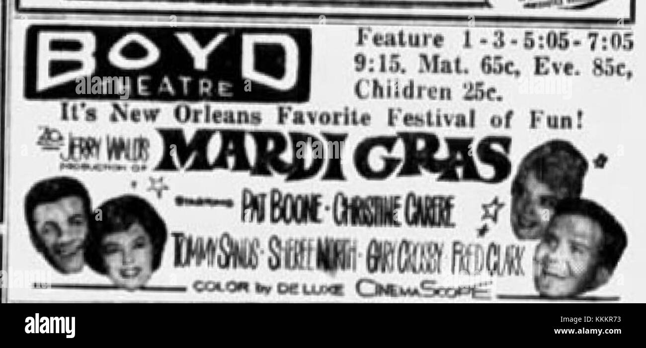 The Boyd Theater advertisement from December 2, 1958, in Allentown ...