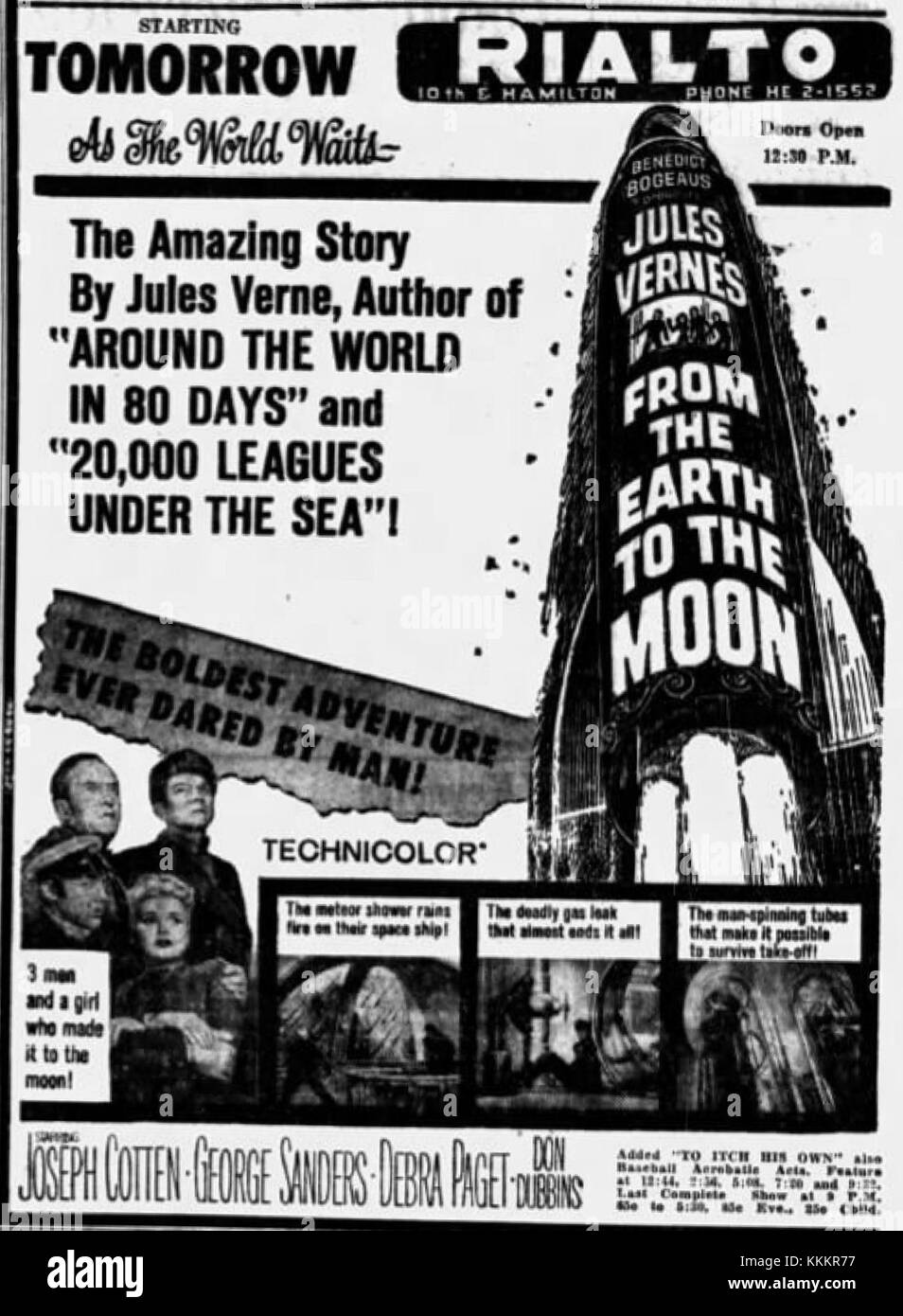 The 1958 Rialto Theater advertisement highlights the cinema's events ...