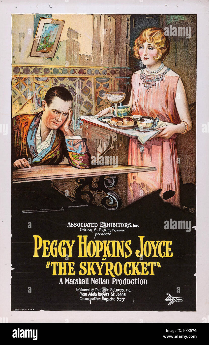 A Skyrocket poster from the mid-20th century typically features vibrant ...