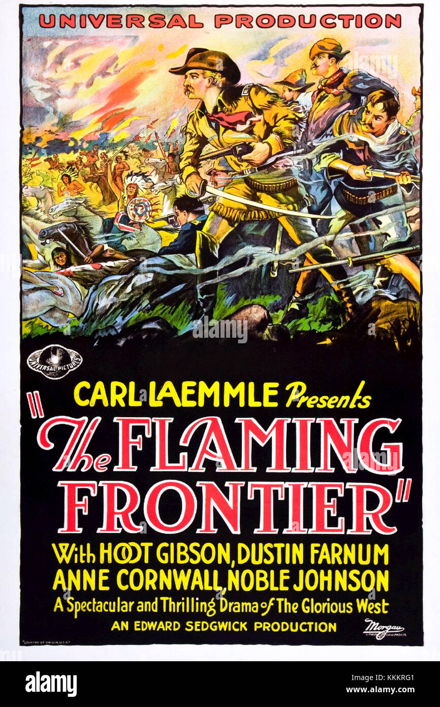 The 'Flaming Frontier' poster represents an iconic image associated ...