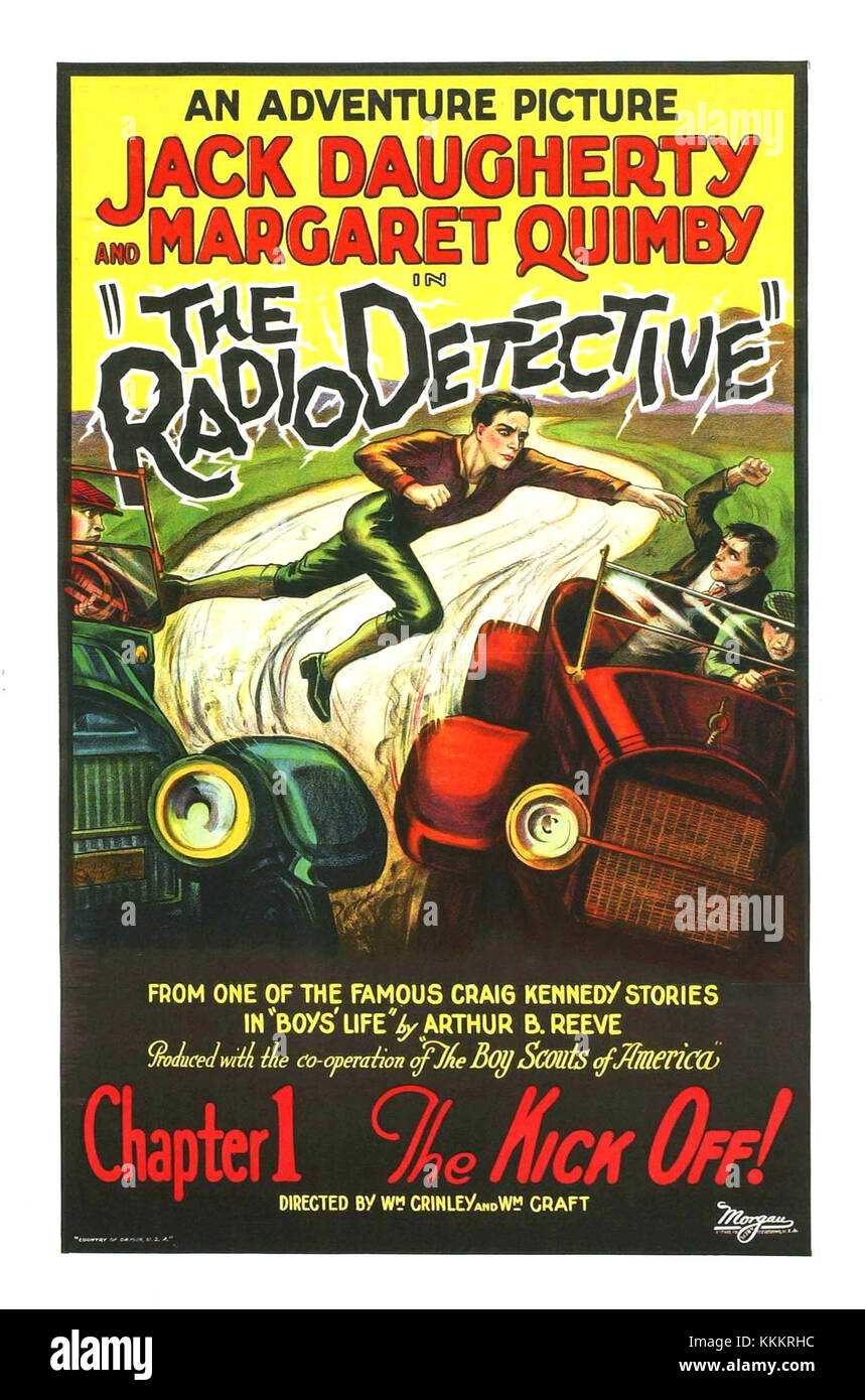 This film poster is for 'The Radio Detective,' a classic detective film ...