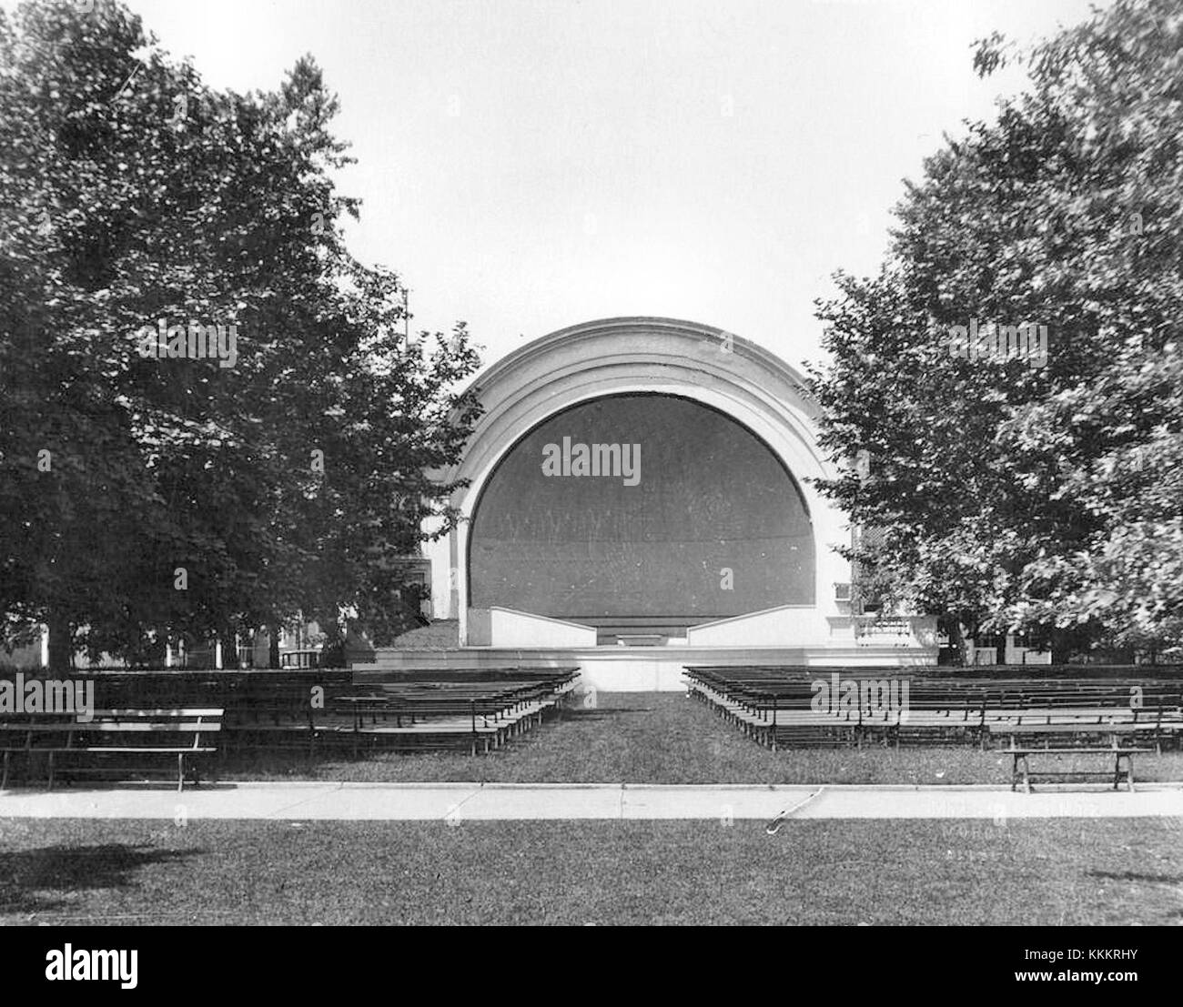 1947 - West Park Bandshell - Allentown PA Stock Photo - Alamy