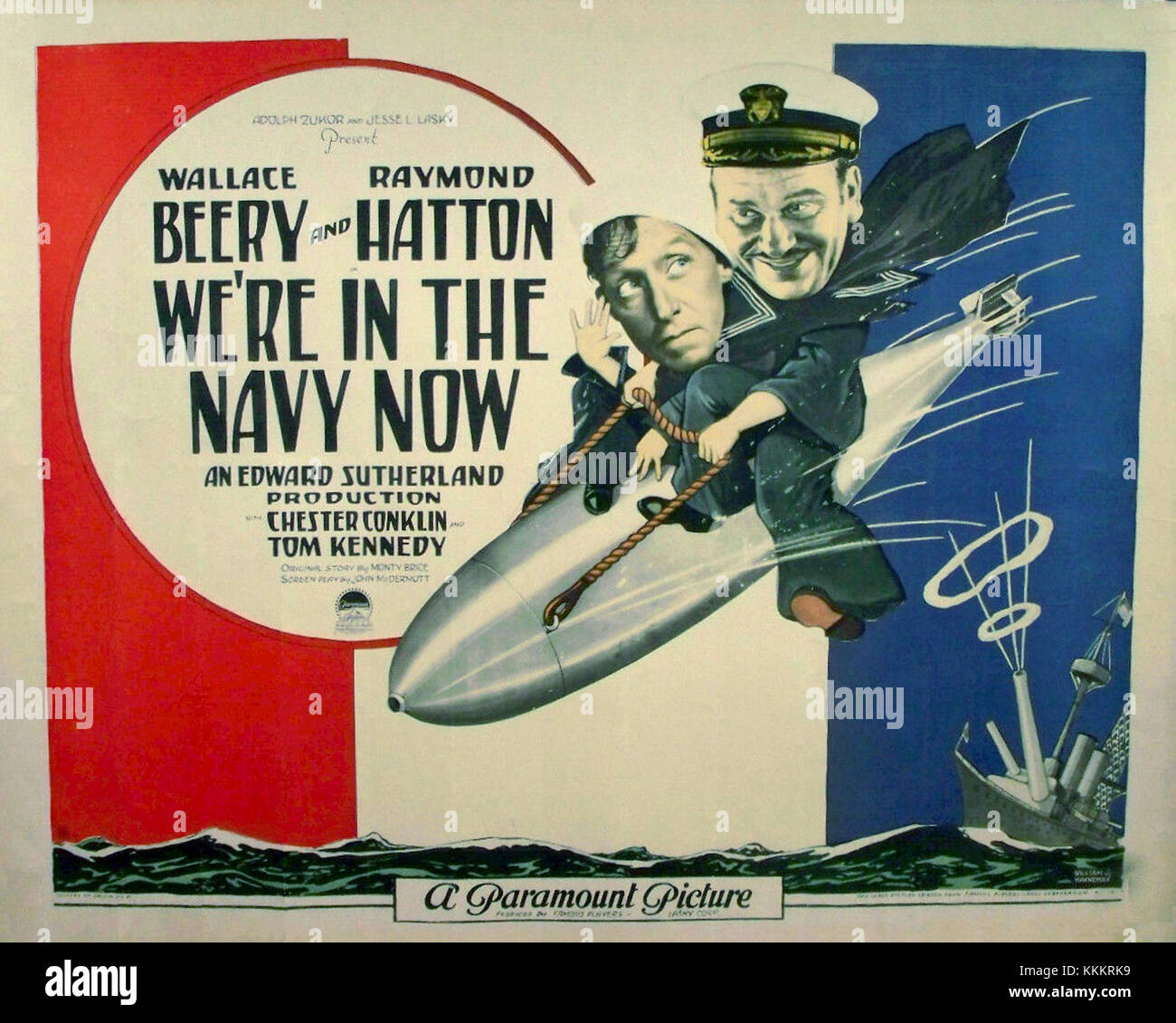 We're in the navy now lobby card Stock Photo - Alamy