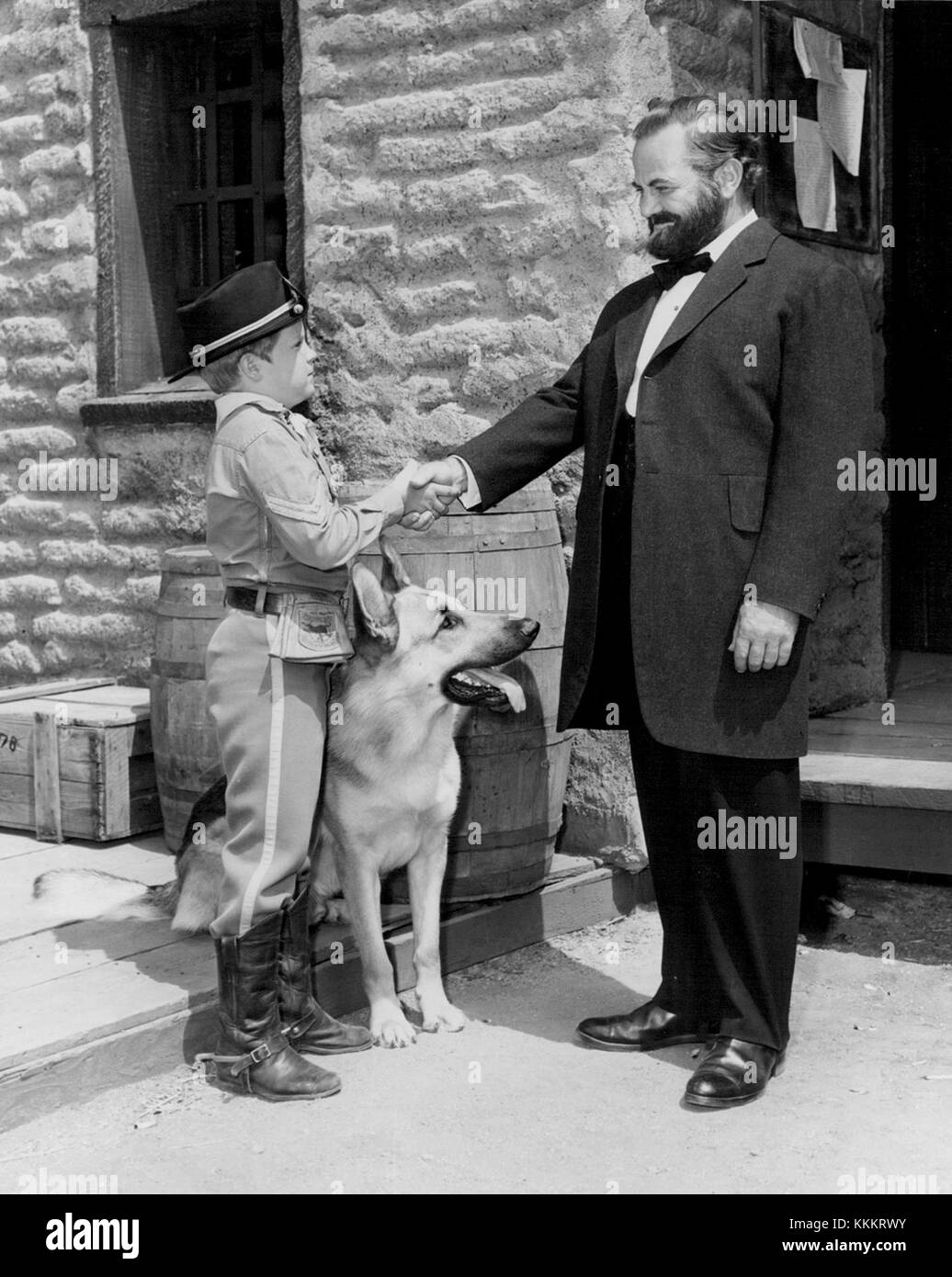 This image features Paul Birch and Lee Aaker, actors from the 1950s TV ...