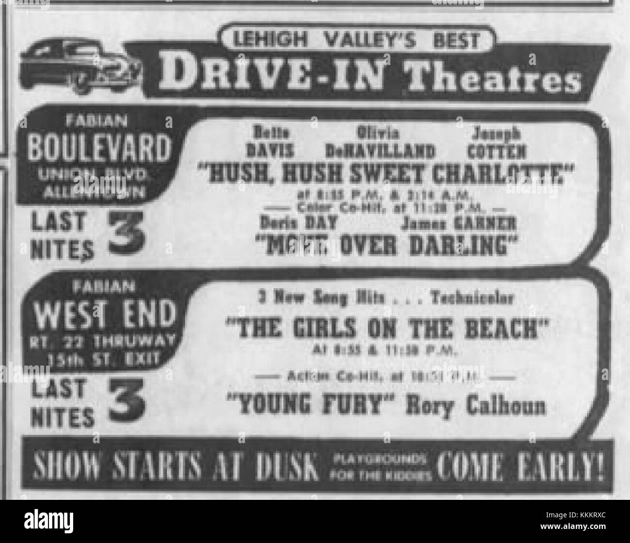 A promotional advertisement for the Boulevard and West End Drive-In in ...