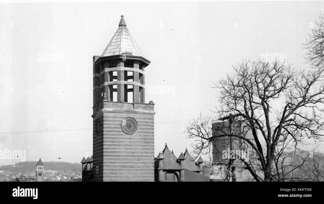 The LVRR Station Clock Tower in Allentown, Pennsylvania, built in 1949 ...
