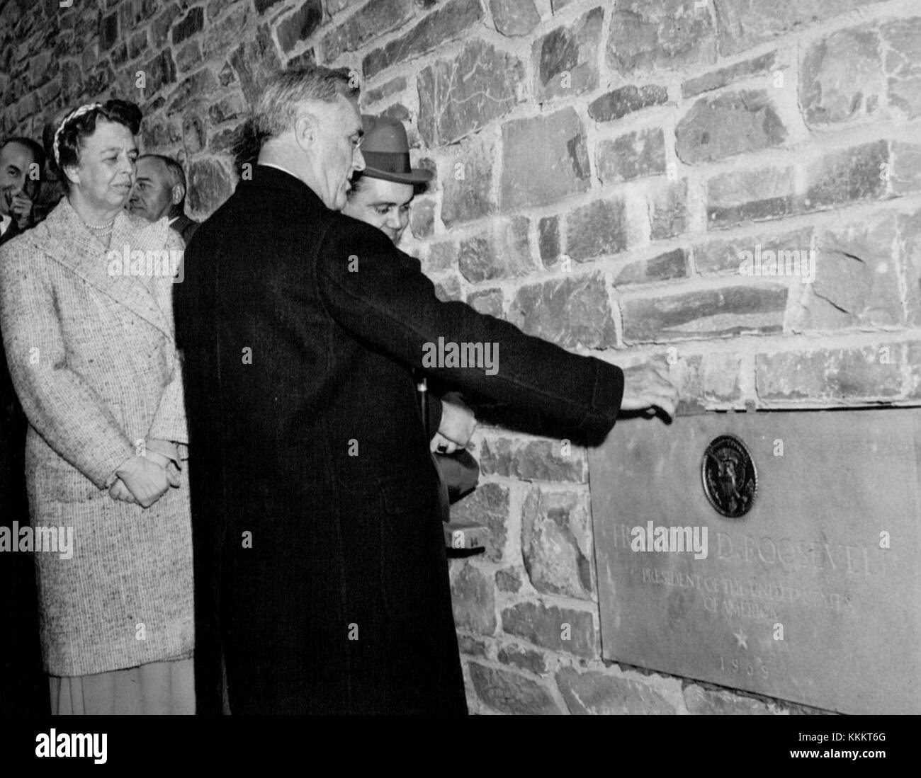 The cornerstone for the Franklin D. Roosevelt Presidential Library was ...