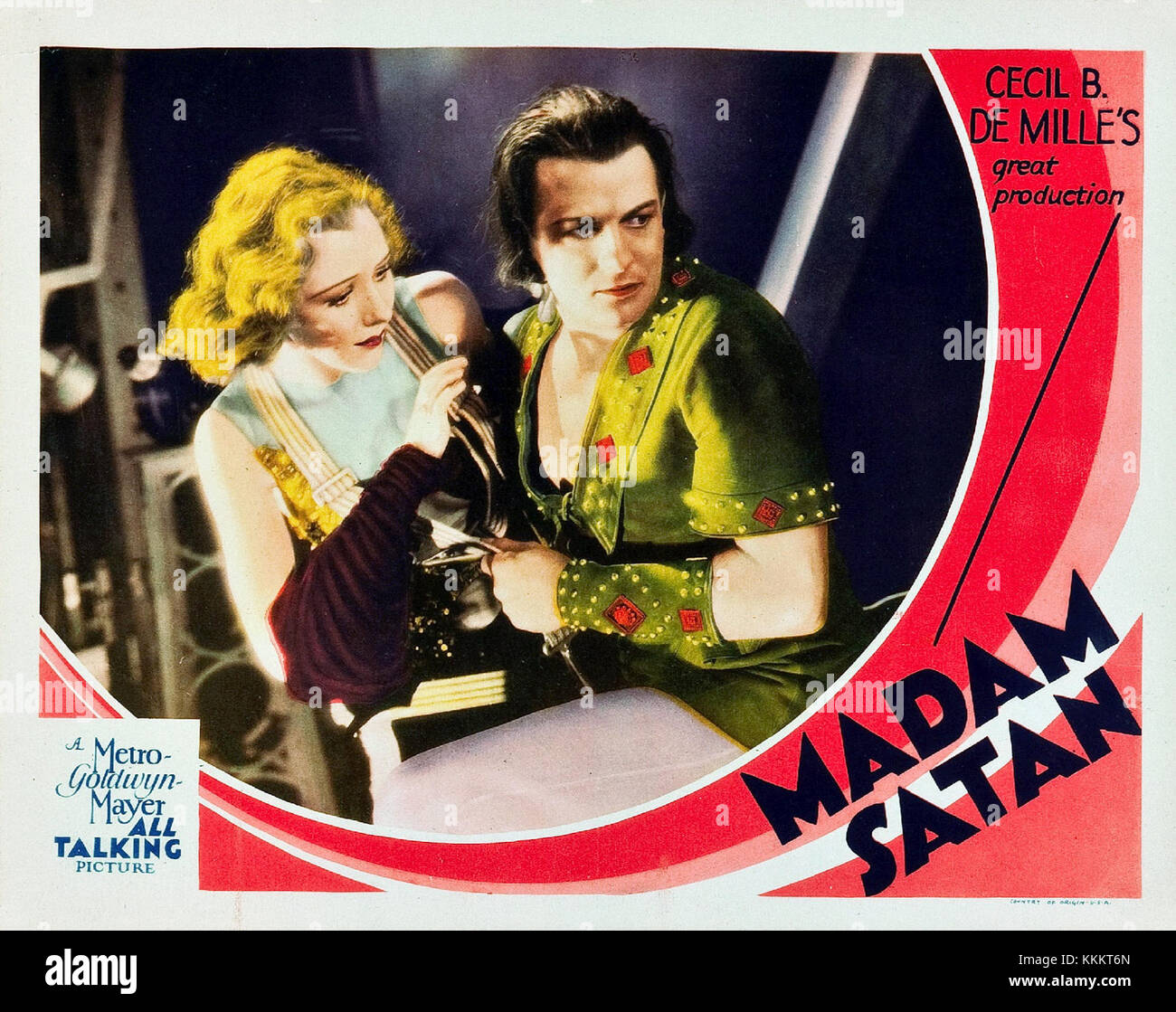 Madame Satan is a 1930 American film, featuring a lobby card depicting ...