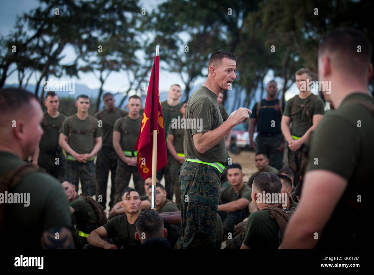 Col. Michael Styskal, the commanding officer of 3rd Marine Regiment ...