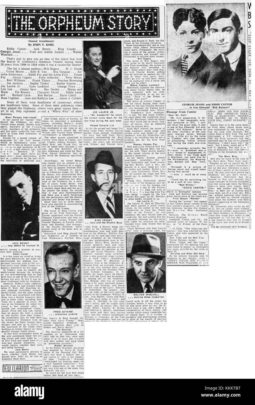 The 1954 Orpheum Story event in Allentown, Pennsylvania, was a cultural ...