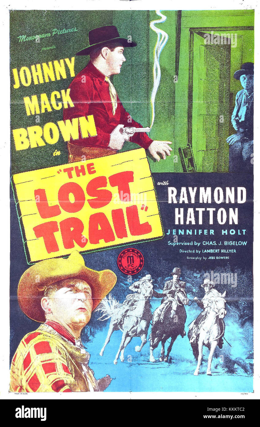 Lost Trail poster Stock Photo - Alamy