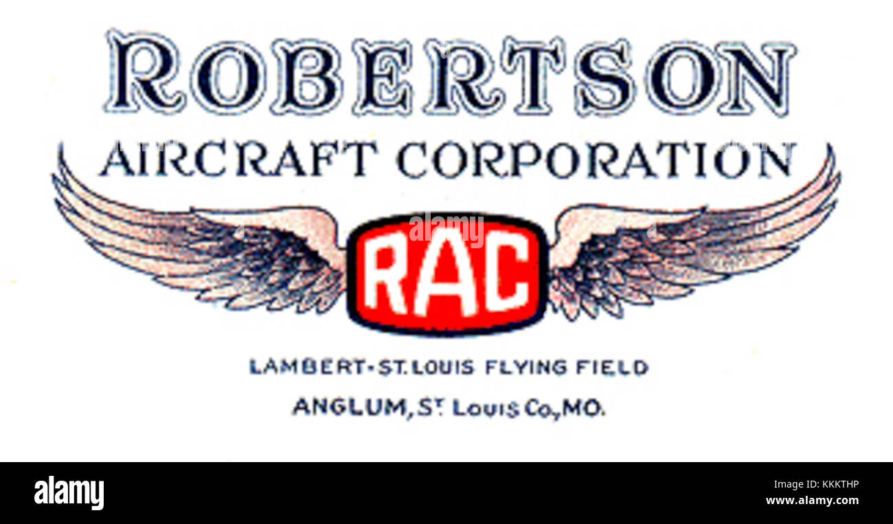 The Robertson Aircraft Corporation logo represents the American ...