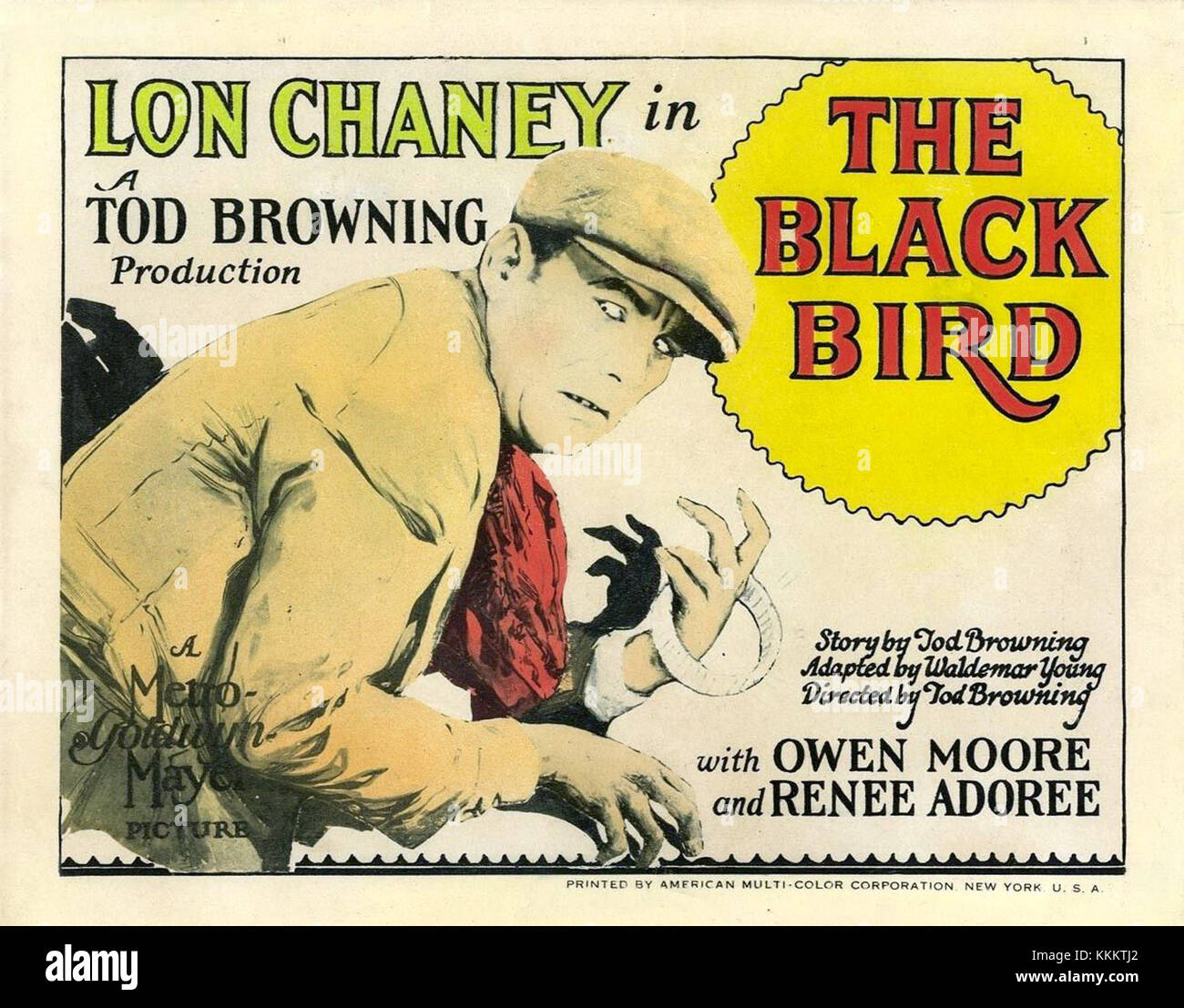 A lobby card from the classic film *Blackbird*, featuring key actors ...