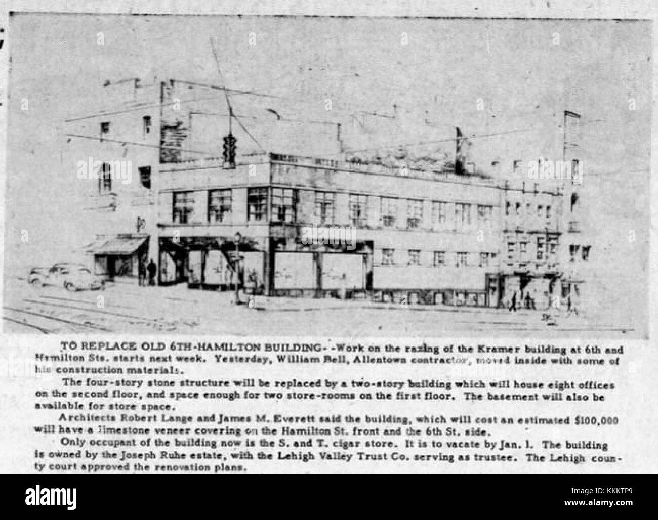 The Kramer Building in Allentown, Pennsylvania, was reconstructed in ...