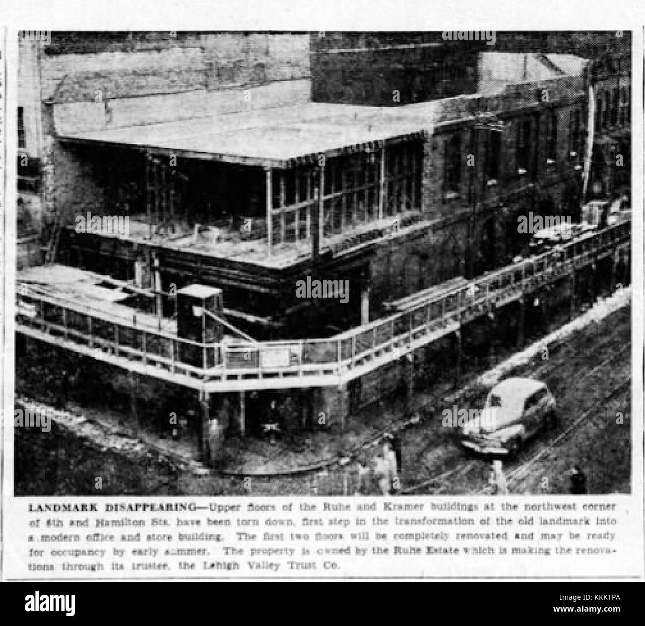 The Kramer Building, located in Allentown, Pennsylvania, was demolished ...