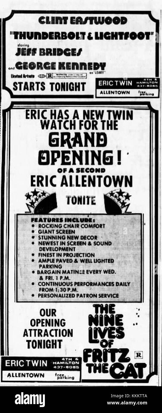 This advertisement from June 28, 1974, promotes the opening of Eric ...