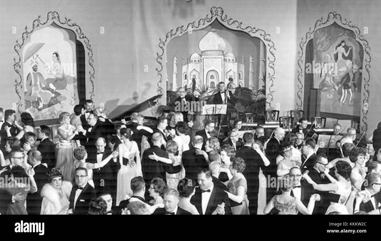 The image shows the 1965 New Year’s Eve celebration at the Americus ...