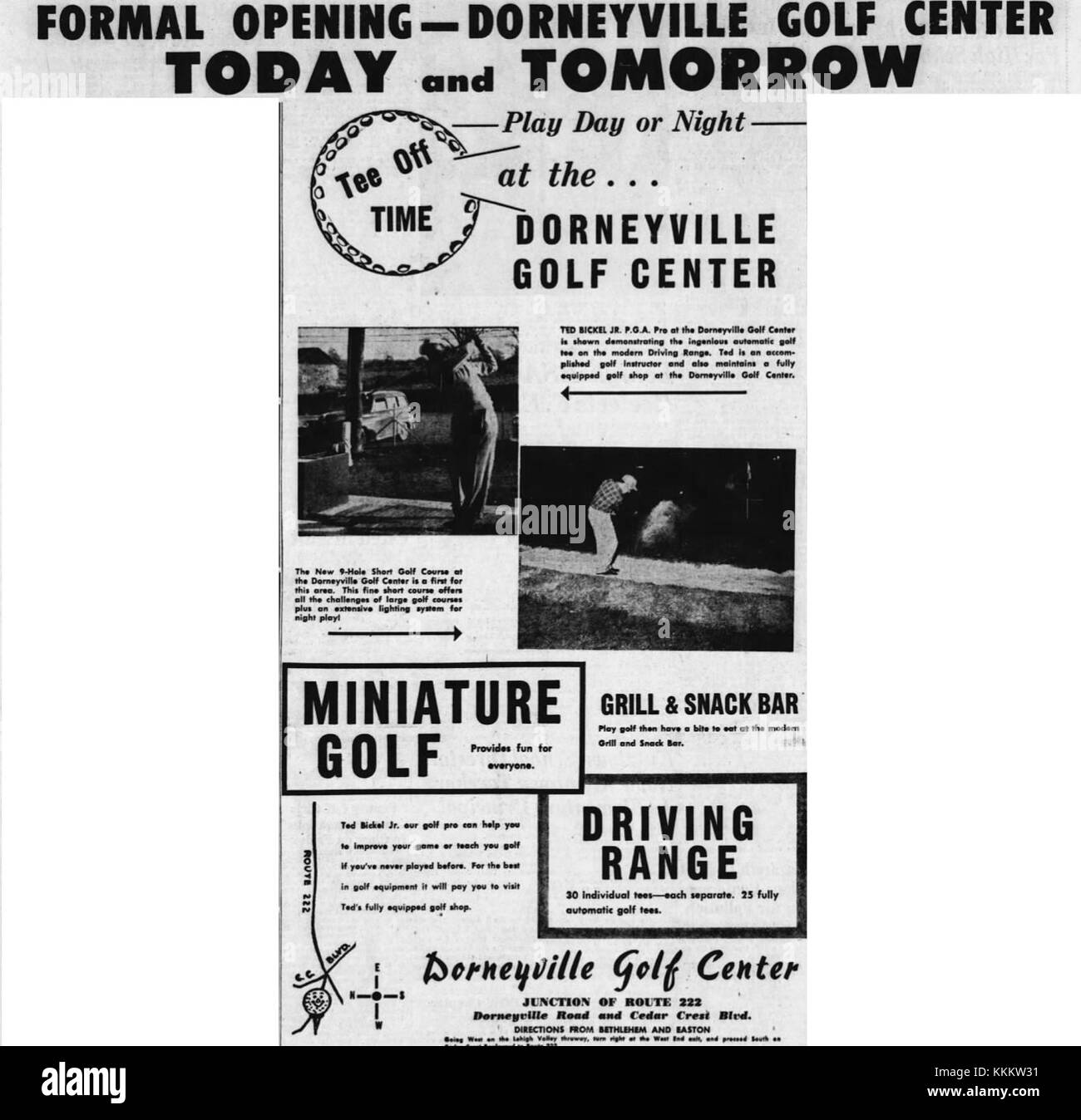 Golfing facilities Black and White Stock Photos & Images - Alamy