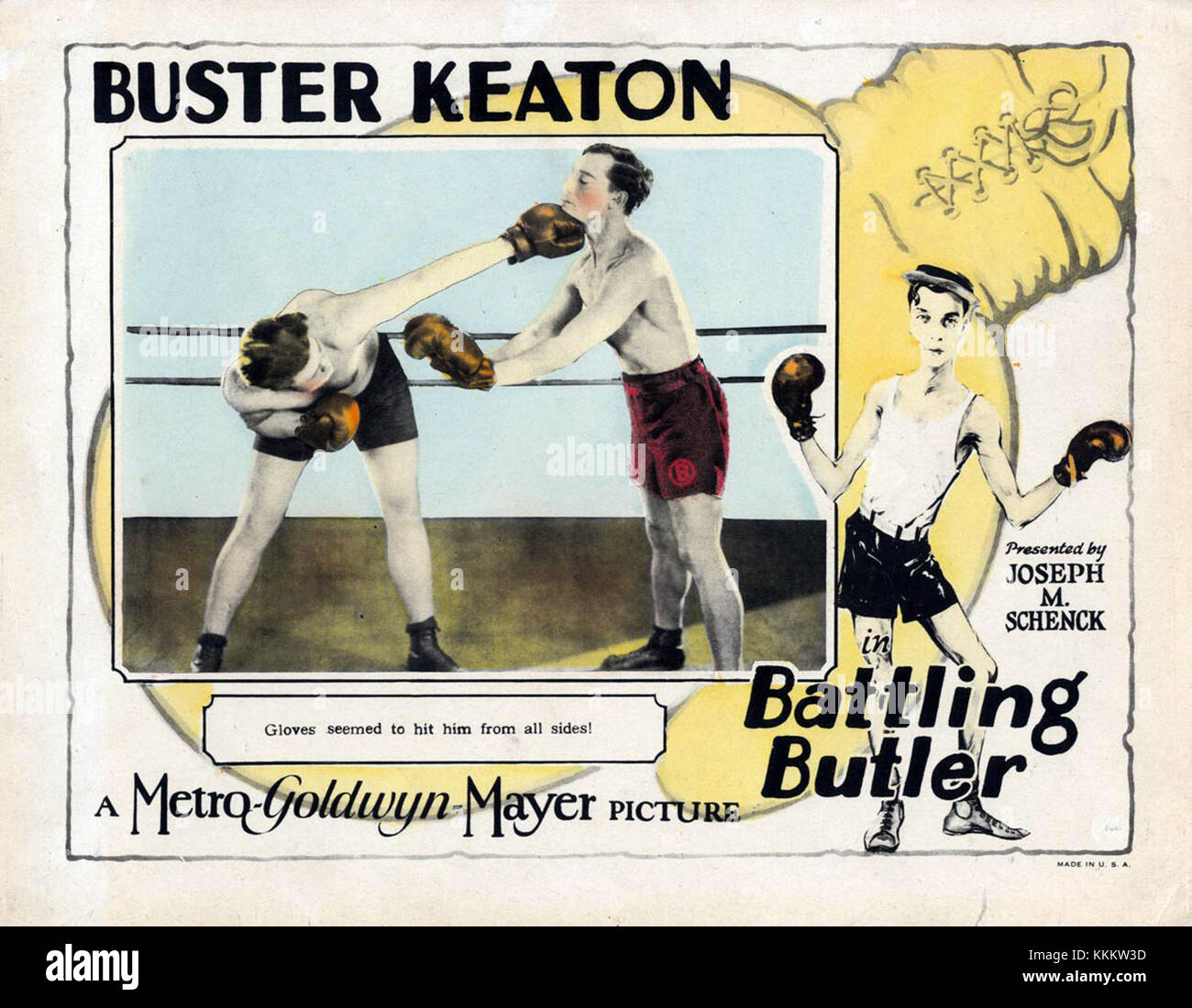 The Battling Butler lobby card is a promotional image from the 1924 ...