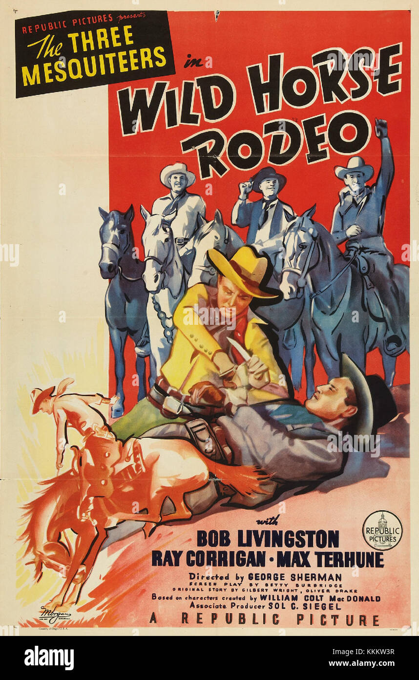 Vintage rodeo poster hi-res stock photography and images - Alamy