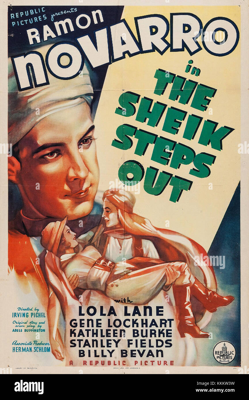 The Sheik Steps Out is a 1927 film poster featuring the iconic film ...
