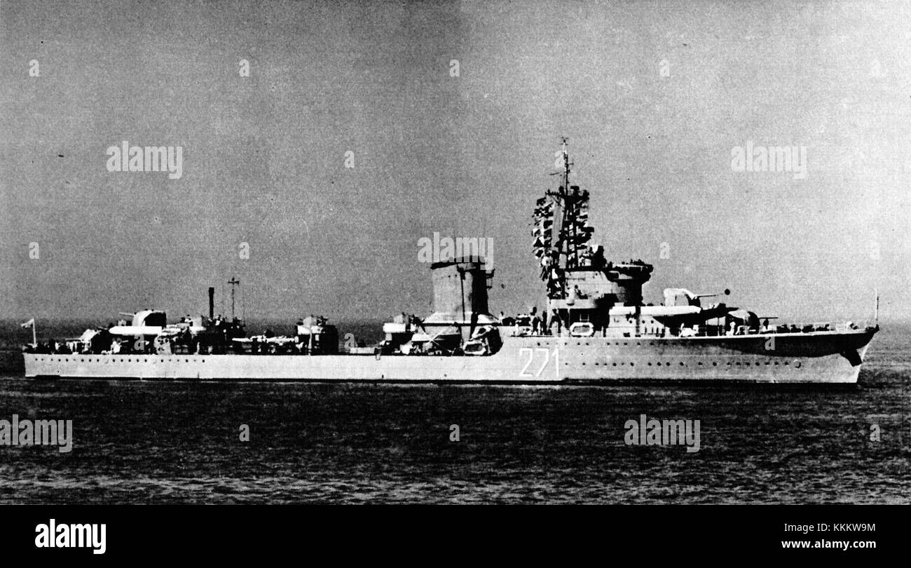 The ORP Blyskawica, a Polish destroyer, continued its service after ...