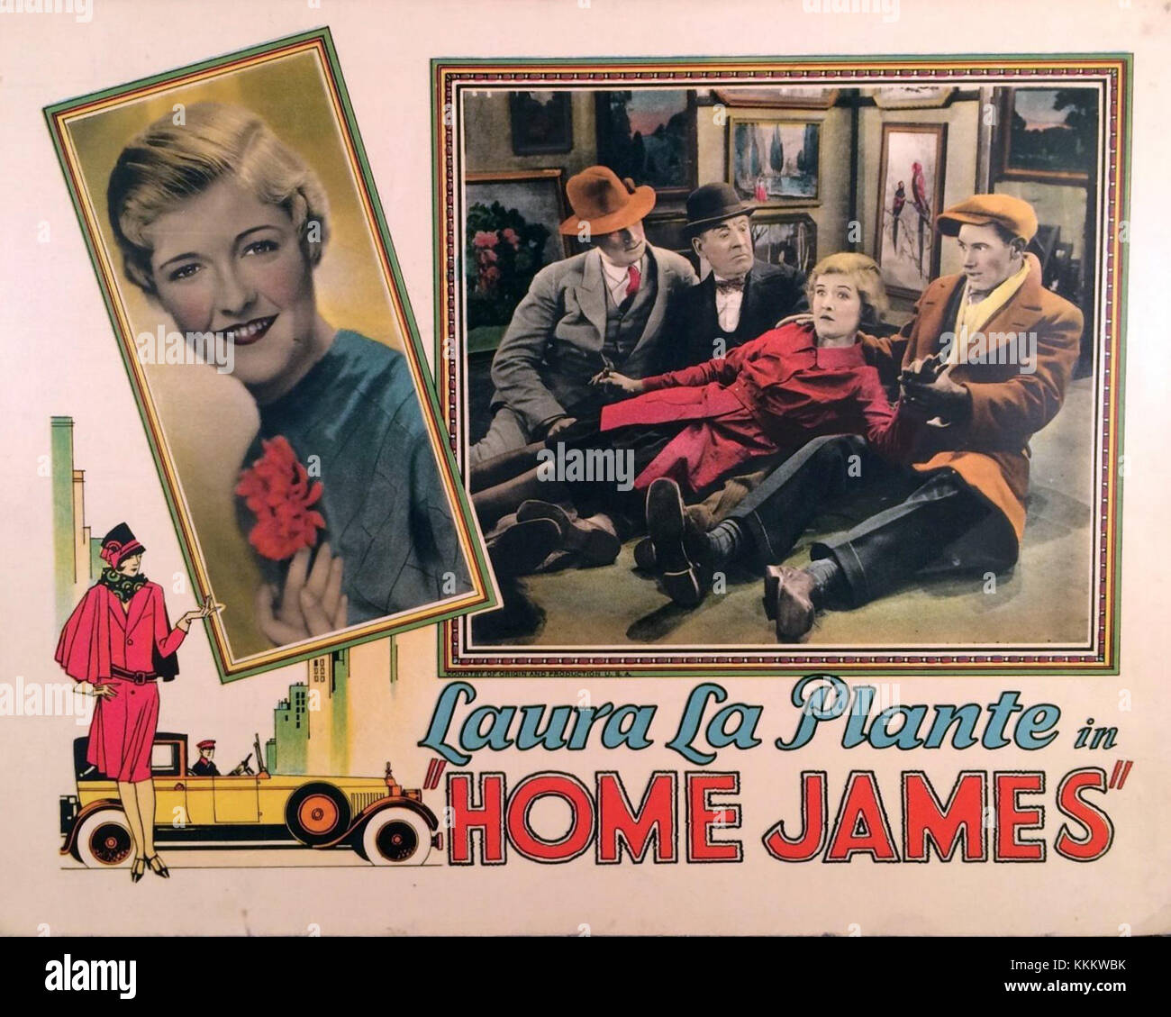 Home James is a comedic film, and the lobby card serves as a ...