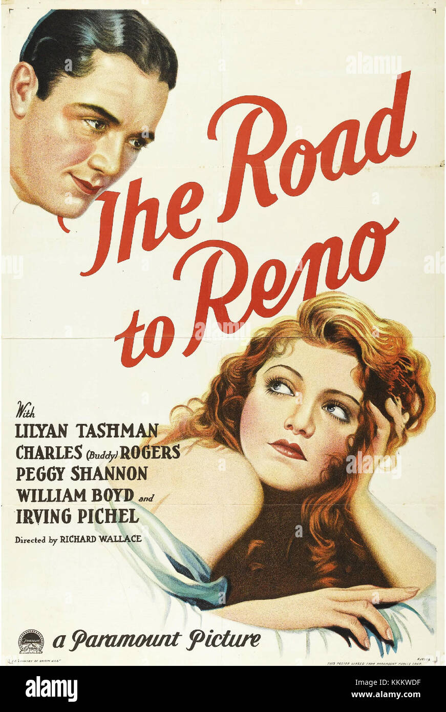 Road to Reno poster Stock Photo - Alamy