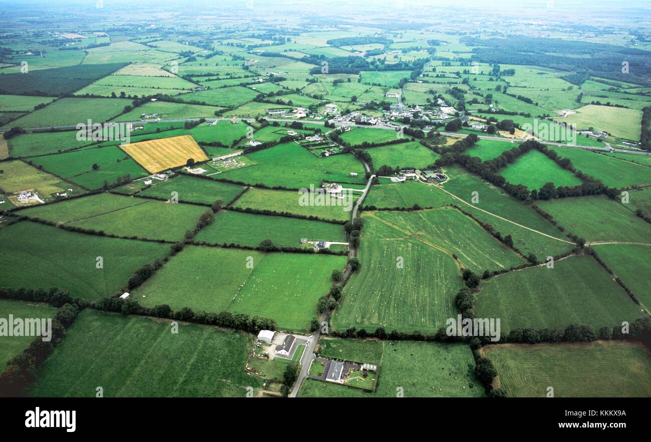 Irish rural town aerial hi-res stock photography and images - Alamy